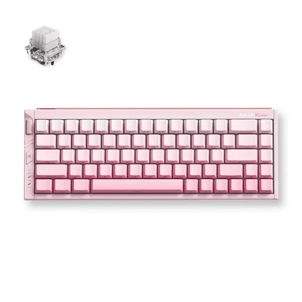 GAMING TASTATURA MCHOSE ACE 68 TURBO PEACHY PINK/MOUNT TAI MAGNETIC SWITCH