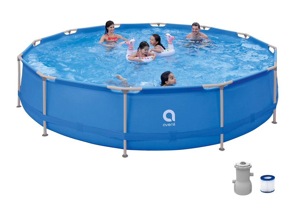 AVENLI BAZEN OKRUGLI MONTAŽNI SA PUMPOM 427X84