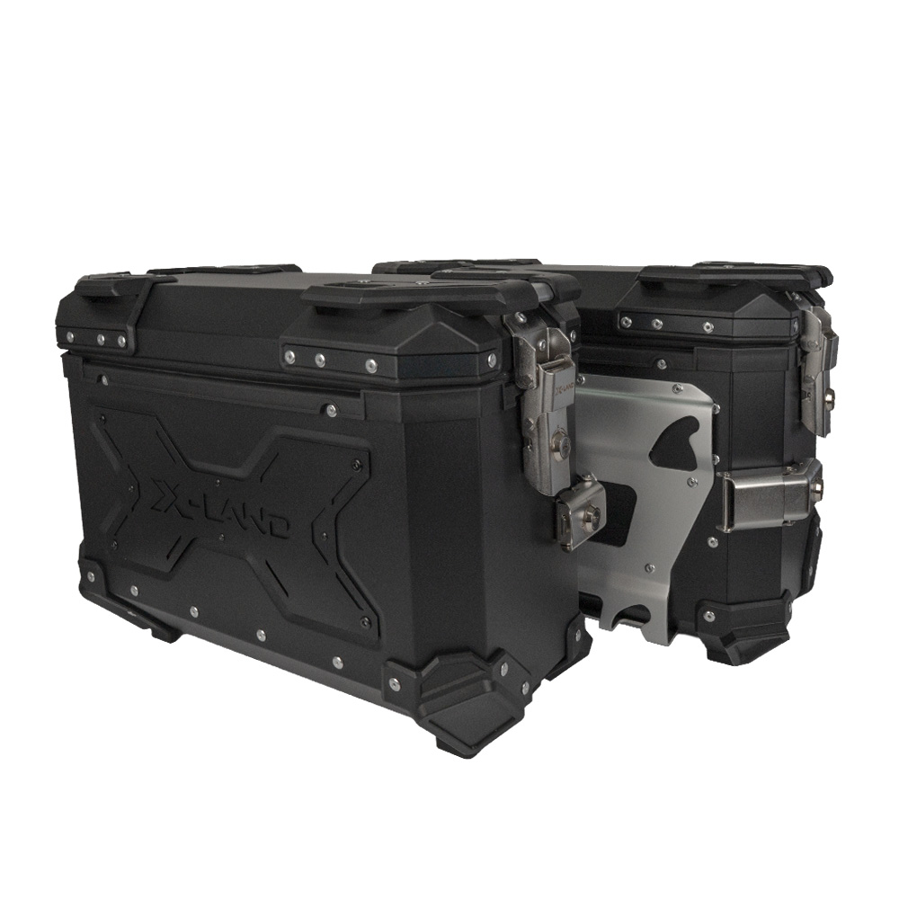 Bočni koferi X-LAND ALU crni 30L+30L Y-MODEL