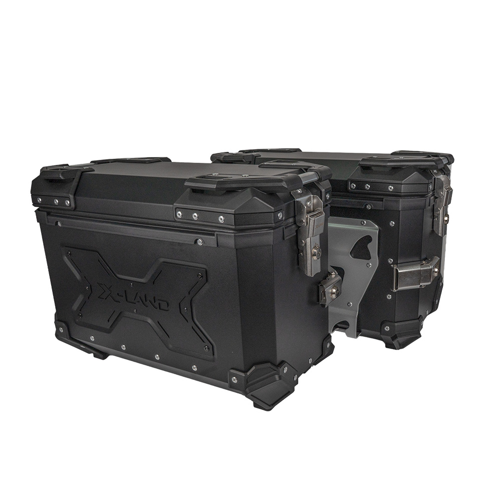 Bočni koferi X-LAND ALU crni 38L+38L Y-MODEL