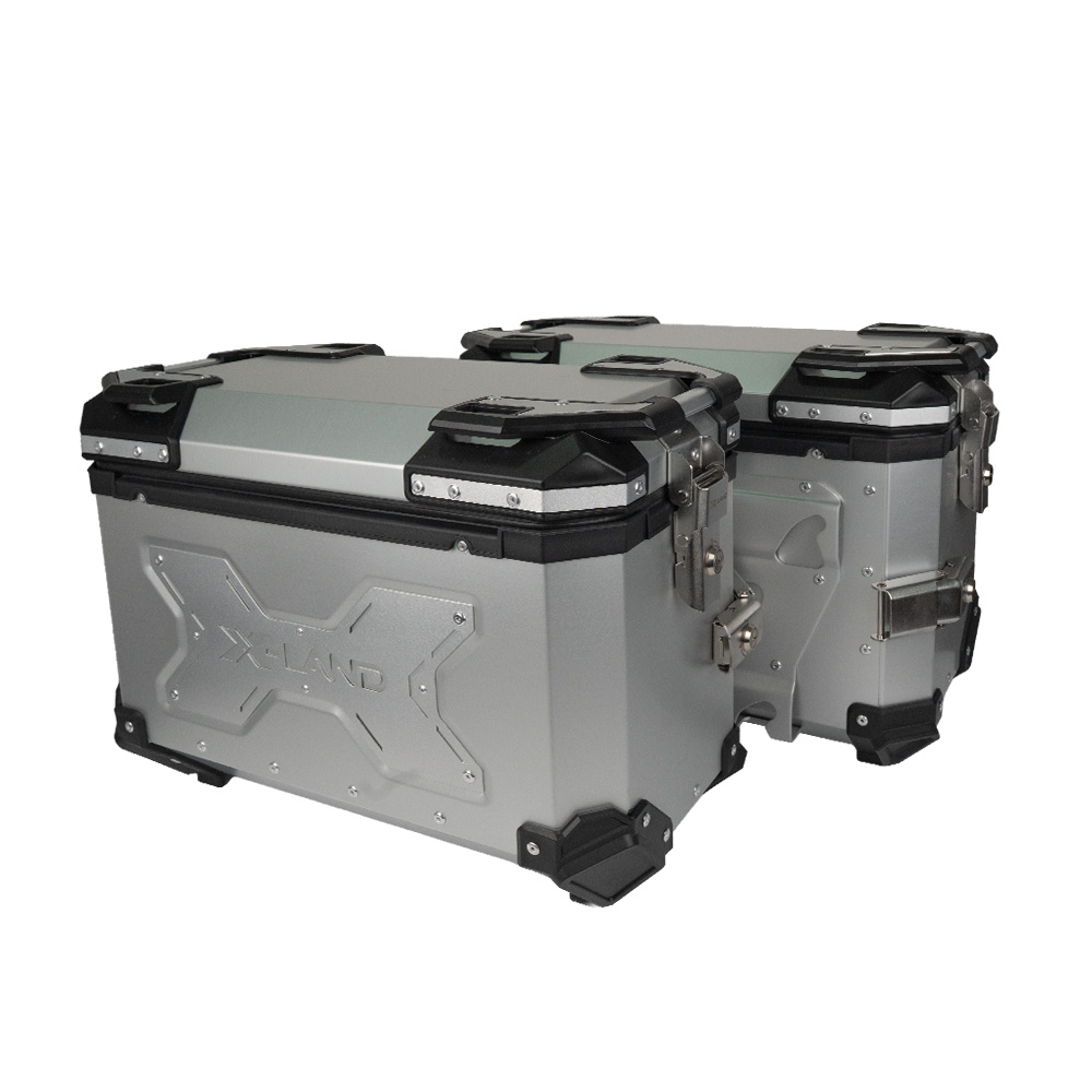 Bočni koferi X-LAND ALU sivi 38L+38L Y-MODEL