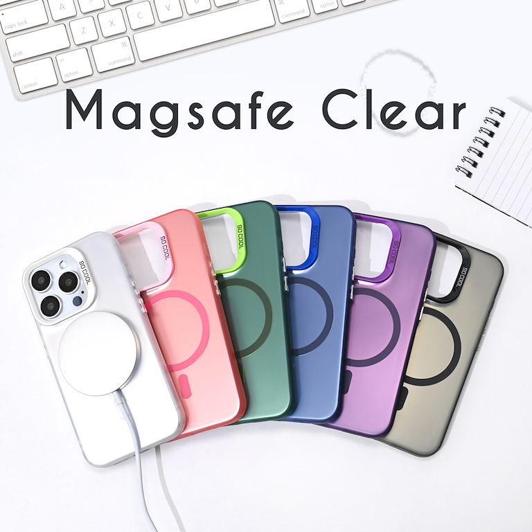 TORBICA MAGSAFE CLEAR ZA IPHONE 12 6.1 CRNA