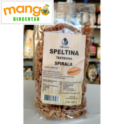 Speltina testenina 250g – spirala (Oleum)