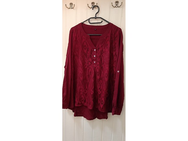 Elegantna bordo bluza vel.XL