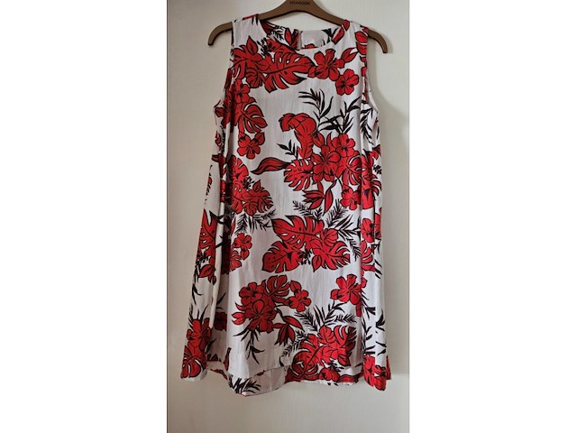 Italijanska pamučna floral dezen haljina, novo