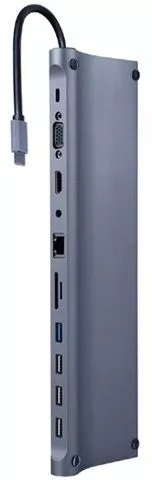 GEMBIRD USB TYPE-C 11-IN-1 MULTI-PORT ADAPTER