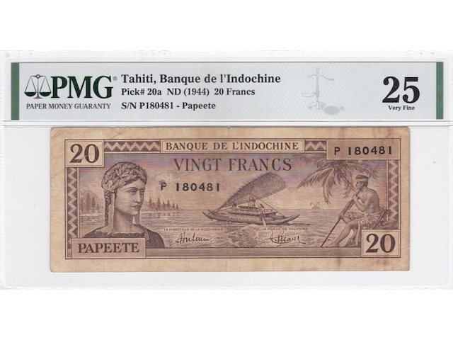 20 Franaka Tahiti ! Francuska Indokina ! RR