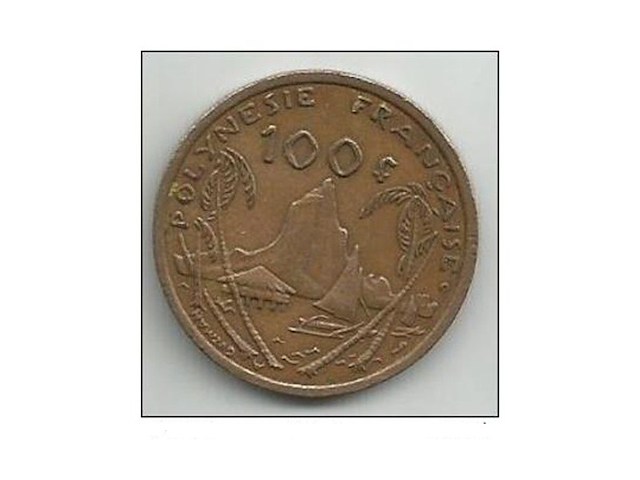 French Polynesia 100 francs 2001.