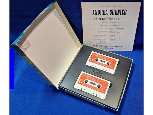GIORDANO: ANDREA CHENIER by Beniamino Gigli (dve kasete