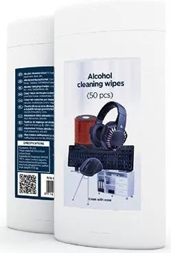 GEMBIRD ALCOHOL CLEANING WIPES MICROFIBER 50 KOM