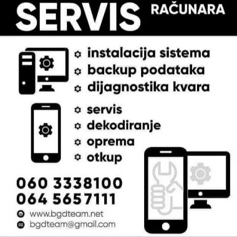 SERVIS RACUNARA INSTALACIJA WINDOWS-A BESPLATAN DOLAZAK 24H
