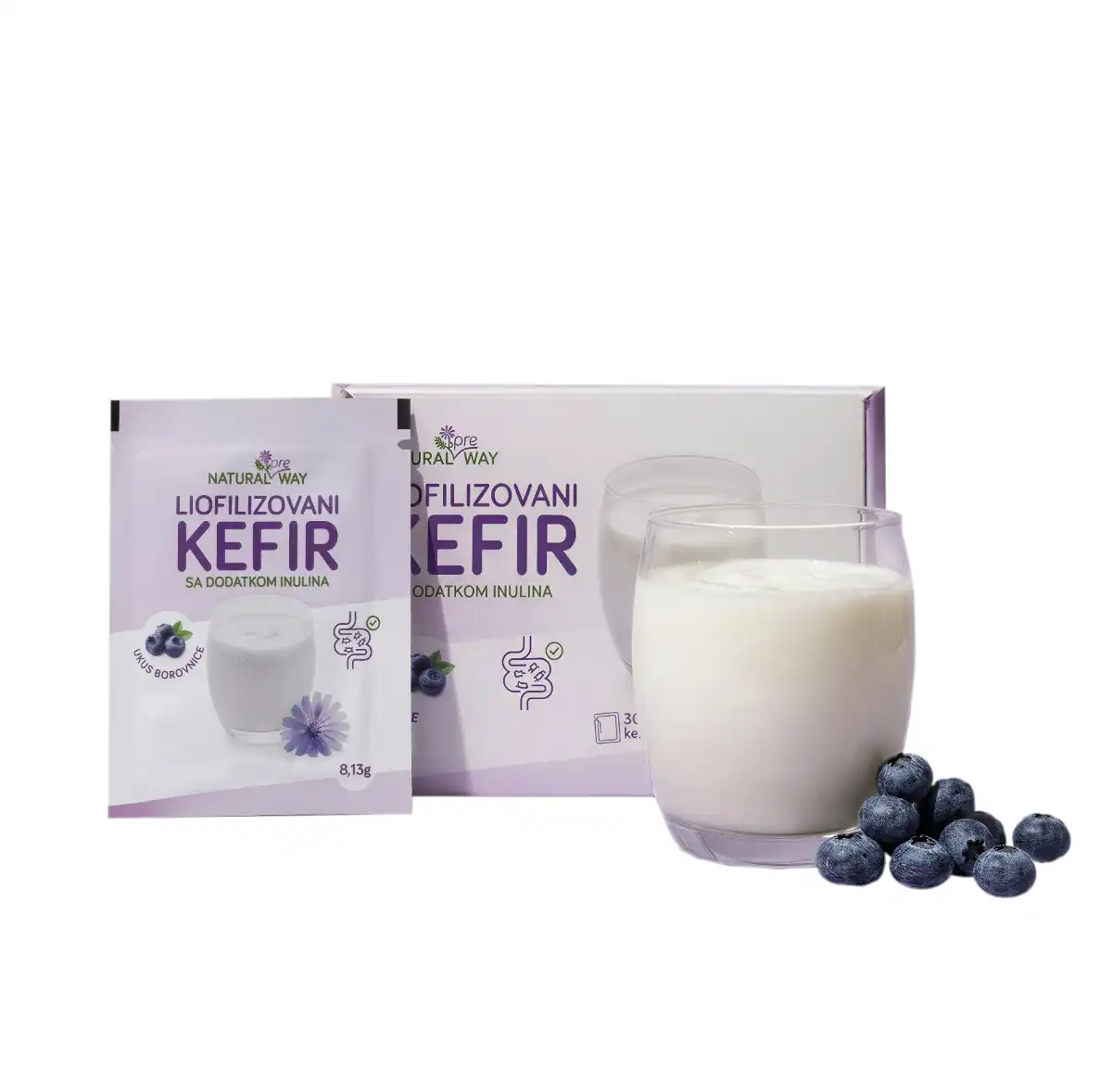 Natural Preway liofilizovani kefir sa dodatkom inulina 30 kesica