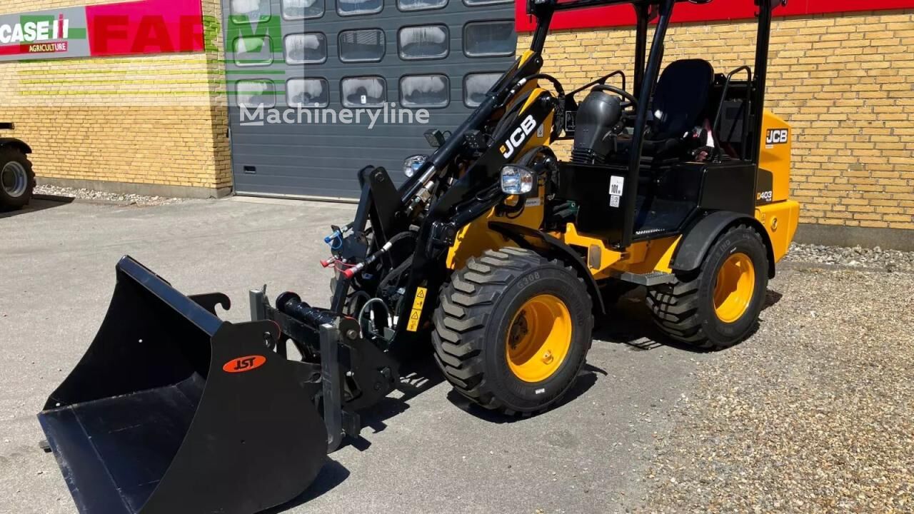 JCB 403 plus agri med jst skovl og pallegaffel teleskopski prednji utovarivač