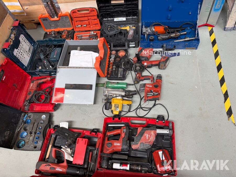 Prodaje se Lot - Assorteret håndværktøj Hilti, Bahco, DeWalt, Bosch og Øvri dijagnostičku opremu na aukciji
