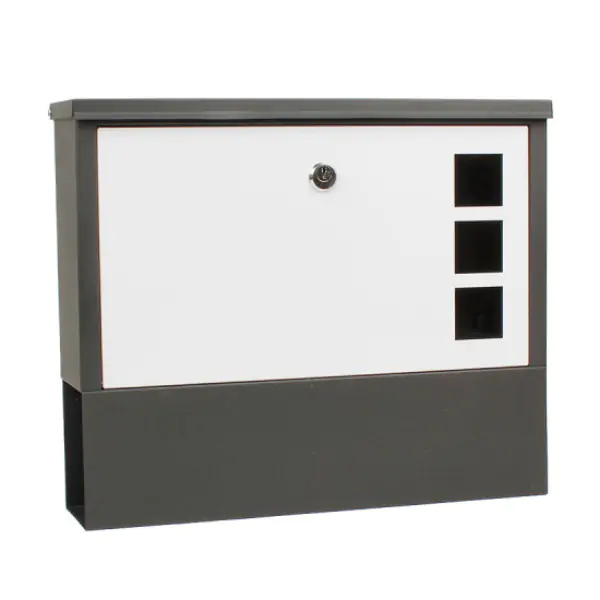 Poštansko sanduče 360x300x100mm crno-sivo HAUS