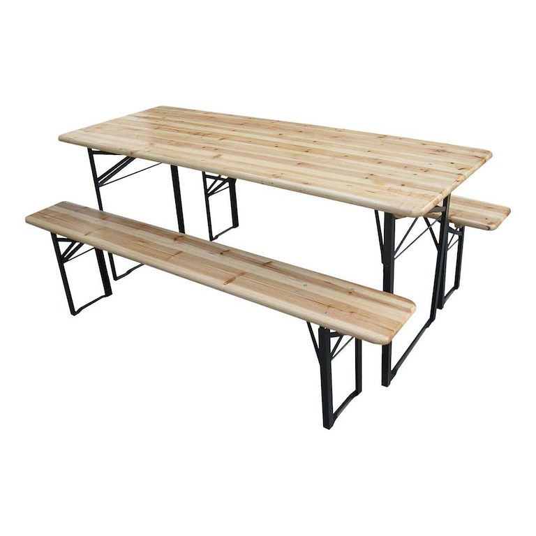 Drveni sto 200x80x76, 45x200x25 cmID: EK000862493