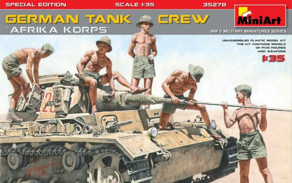 MINI ART 1/35 German Tank Crew „Afrika Korps“ (Special Edition)