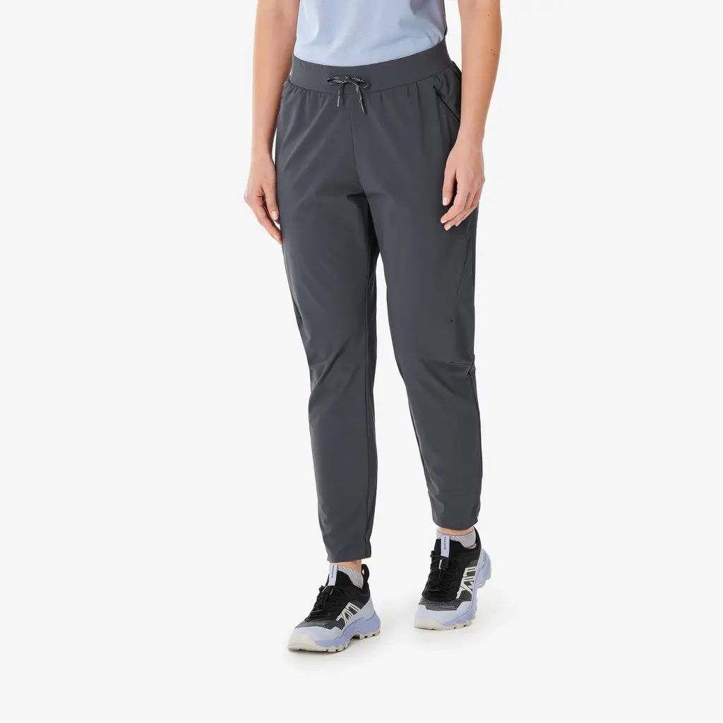 Pantalone za planinarenje MH500 ženske - tamnosive