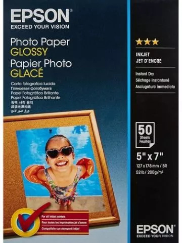 EPSON ORIGINAL FOTO GLOSSY INKJET PAPIR 13X18CM, 50 KOM | C13S042545