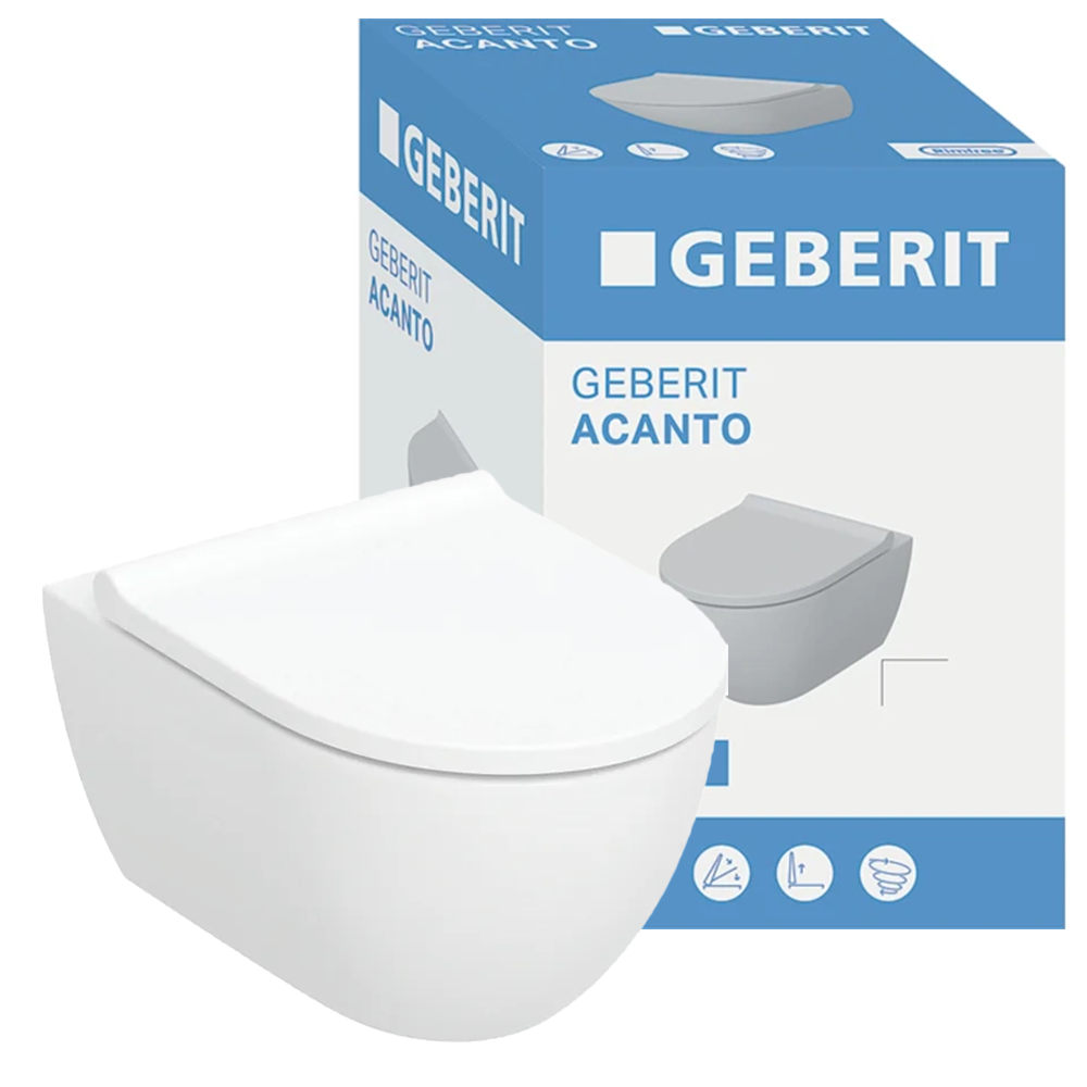 GEBERIT ACANTO SET WC ŠOLJA KONZOLNA TURBOFLUSH SA WC DASKOM 502.718.00.1