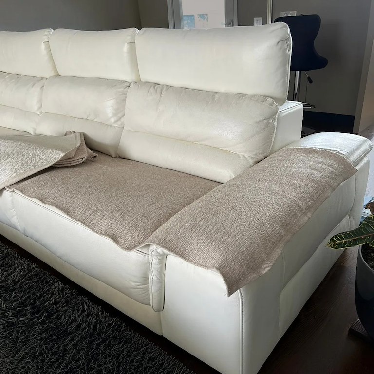 Prekrivač set – Handmade Svetlo braon boja – Dva lica