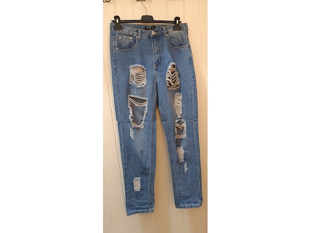 Nasty Gal pocepane farmerke vel.38