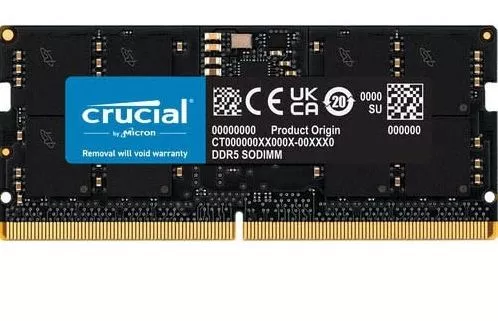 CRUCIAL 16GB DDR5 4800M SO-DIMM MEMORIJA | CT16G48C40S5