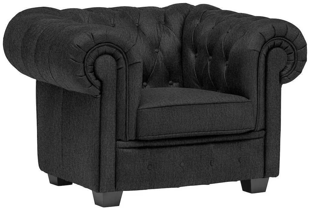 Landscape CHESTERFIELD FOTELJA 115/76,5/96 cm , tamnosiva