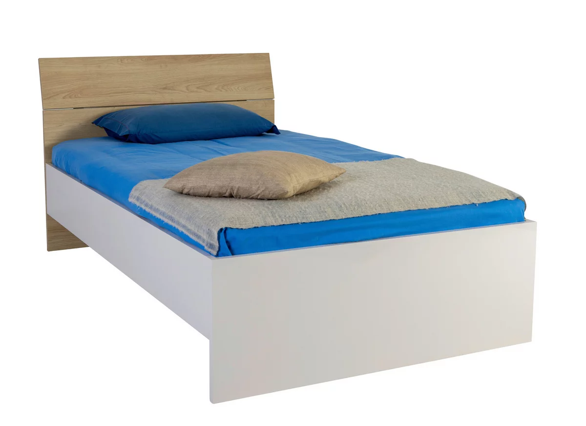 KREVET 120/200 cm boja hrasta, kašmir