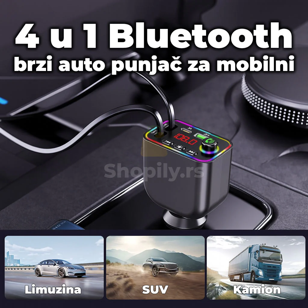 Brzi auto punjač za mobilni