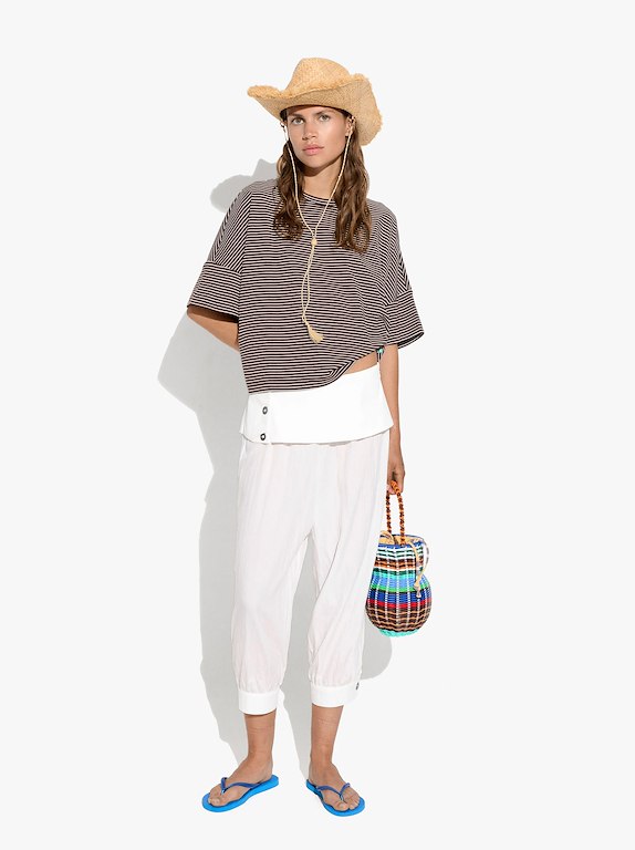 COTTON T-SHIRT WITH STRIPES