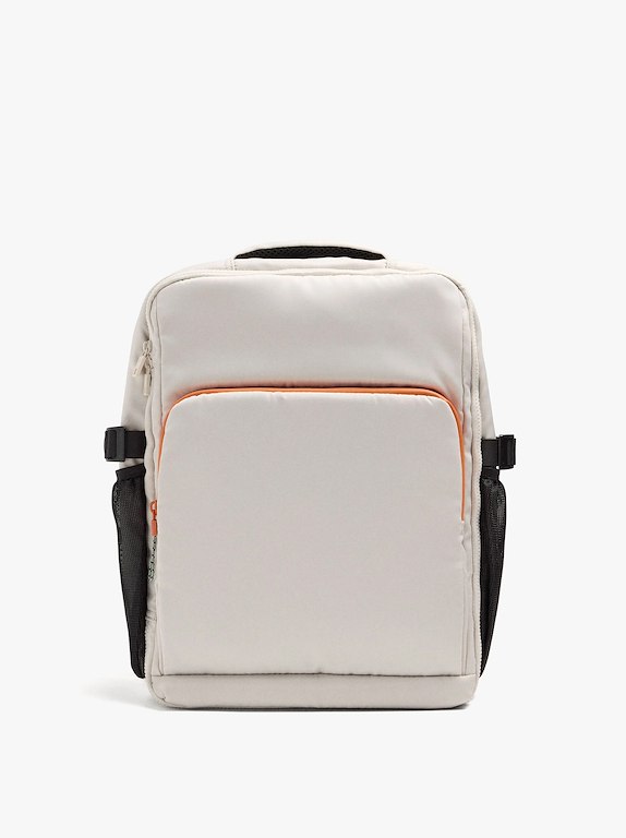 EXTENDABLE NYLON CABIN BACKPACK WITH BOTTLE HOLDER