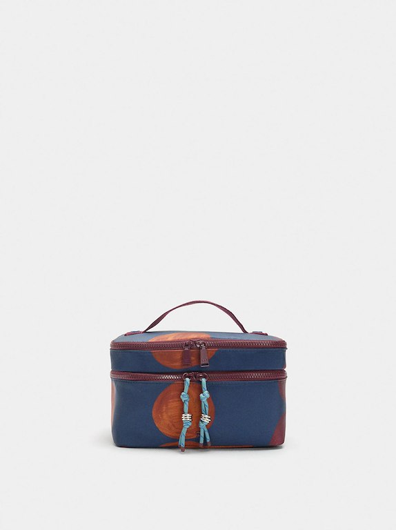NYLON TOILETRY BAG WITH PRINTED DESIGN