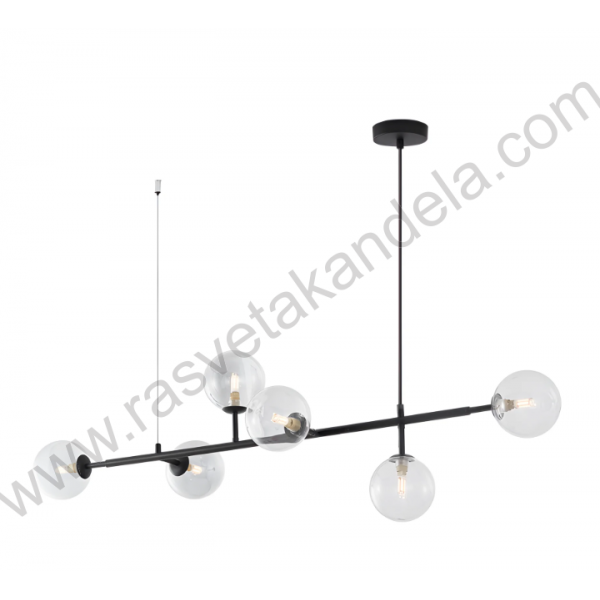 Visilica 6xG9 transparentno staklo S014