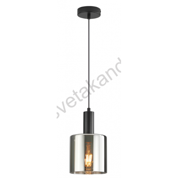 Visilica 1xE27 smoke staklo S007
