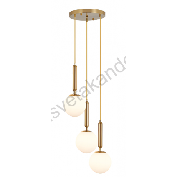 Visilica 3xG9 zlatna S006
