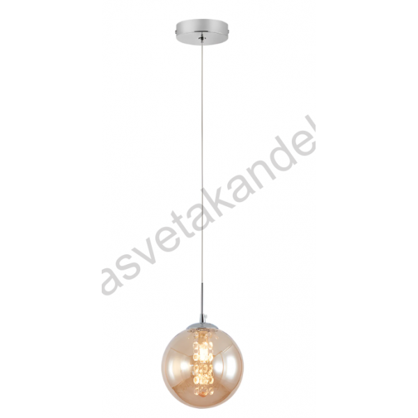 Visilica 1xG9 amber staklo S003