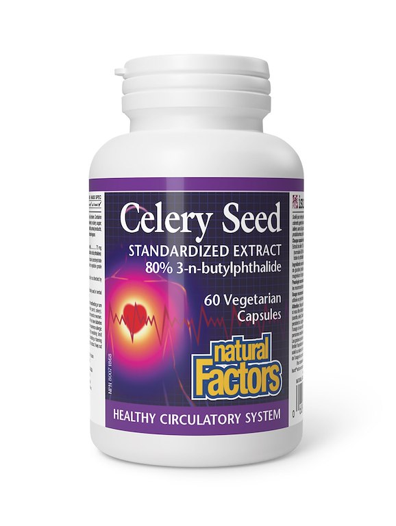 Celery Seed, Natural Factors, 60 kapsula