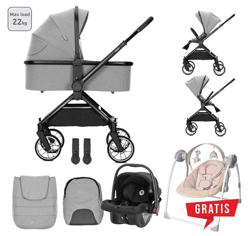 Lorelli Reya Kolica za bebe 3u1 i gratis ležaljka Portofino
Lorelli Reya Kolica za bebe 3u1 i gratis ležaljka Portofino