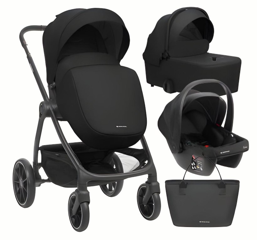Kikka Boo Modena Kolica za bebe 3u1 set sa I-Size auto sedištem i tvrdom korpom
