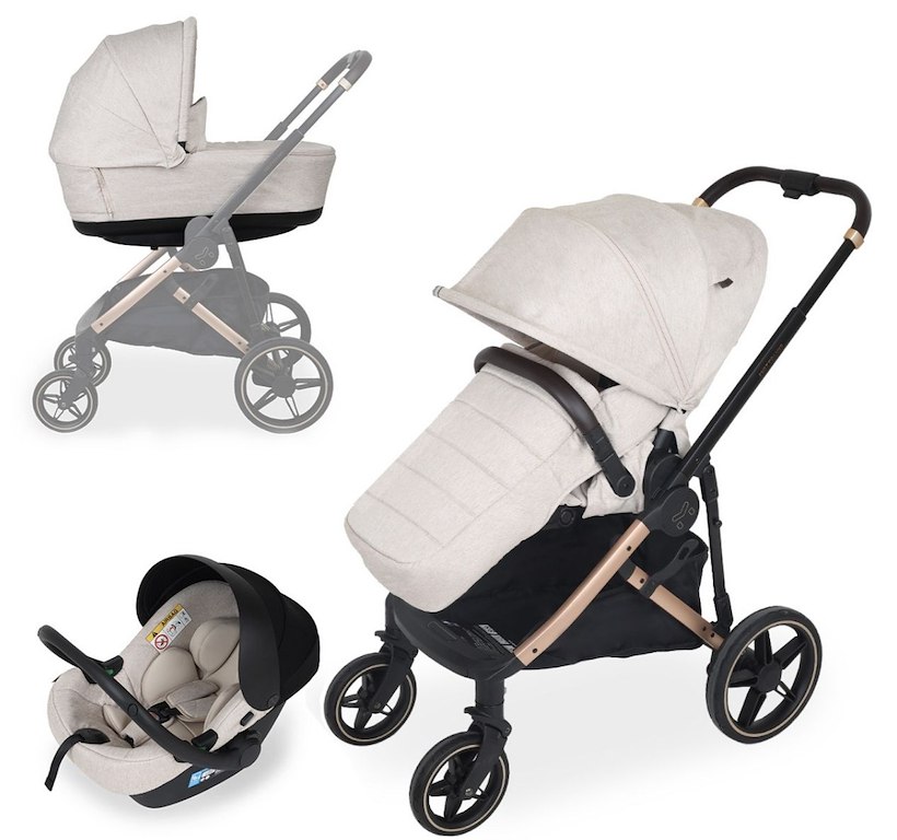 Jungle Motto Luxe Kolica za bebe 3u1 sa crnim ramom
Jungle Motto Luxe Kolica za bebe 3u1 sa crnim ramom