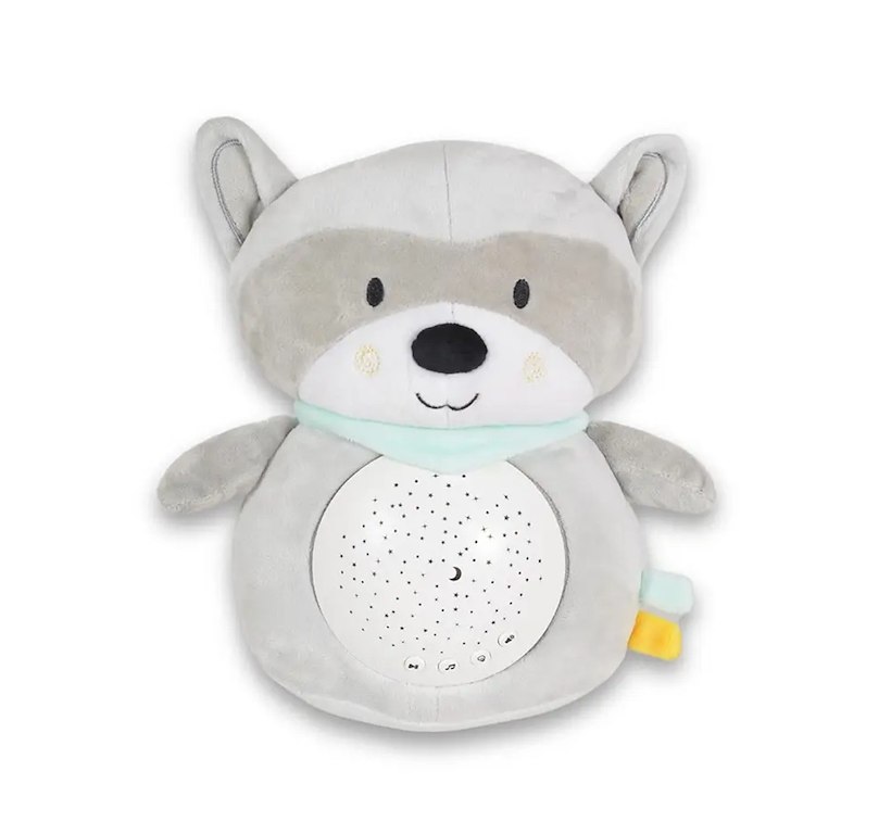 Moni Toys Noćna lampa-bela buka i projektor Snuggly Raccoon