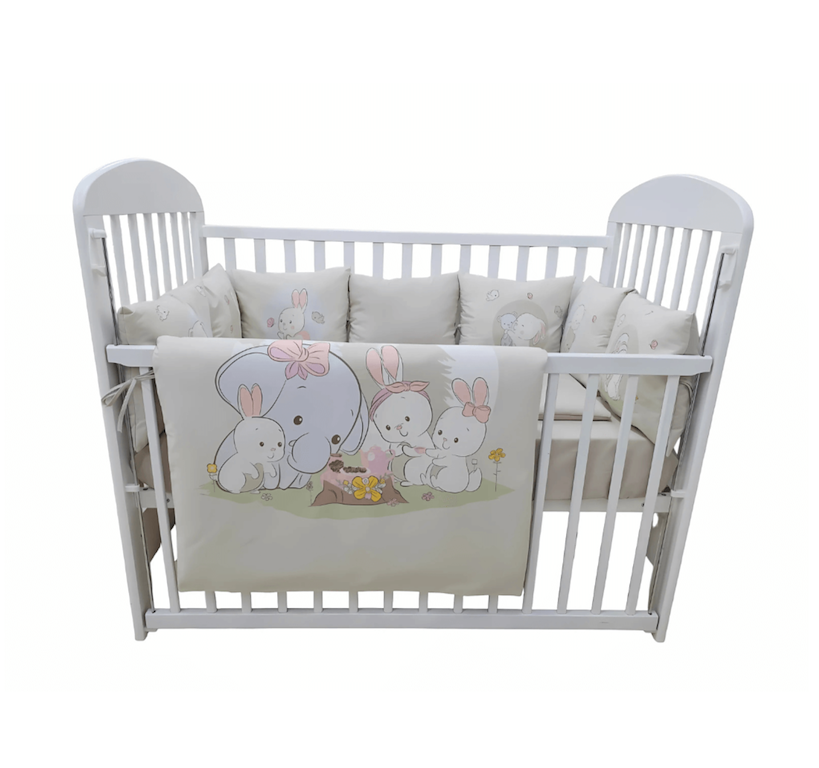 Fim baby Vesela Družina komplet posteljina za krevetac za bebe-Bež
Fim baby Vesela Družina komplet posteljina za krevetac za bebe-Bež