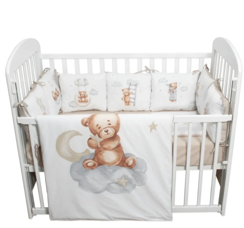 Fim Tady komplet posteljina za krevetac za bebe-Bež
Fim Tady komplet posteljina za krevetac za bebe-Bež