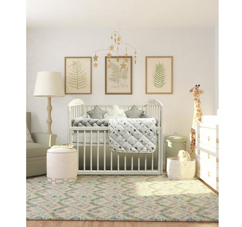 Textil Bambino komplet posteljine za krevetac za bebe-Grey
Textil Bambino komplet posteljine za krevetac za bebe-Grey