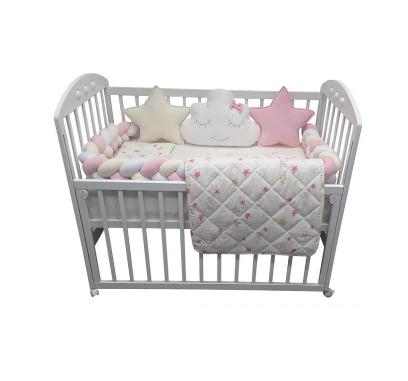 Textil Bambino komplet posteljina za krevetac za bebe-Pink
Textil Bambino komplet posteljina za krevetac za bebe-Pink