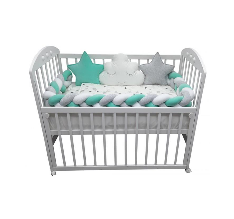 Textil Bambino komplet posteljina za krevetac za bebe -Mint
Textil Bambino komplet posteljina za krevetac za bebe -Mint