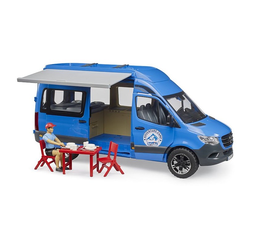 Bruder kombi MB Sprinter kamper sa figurom i dodacima 026844
