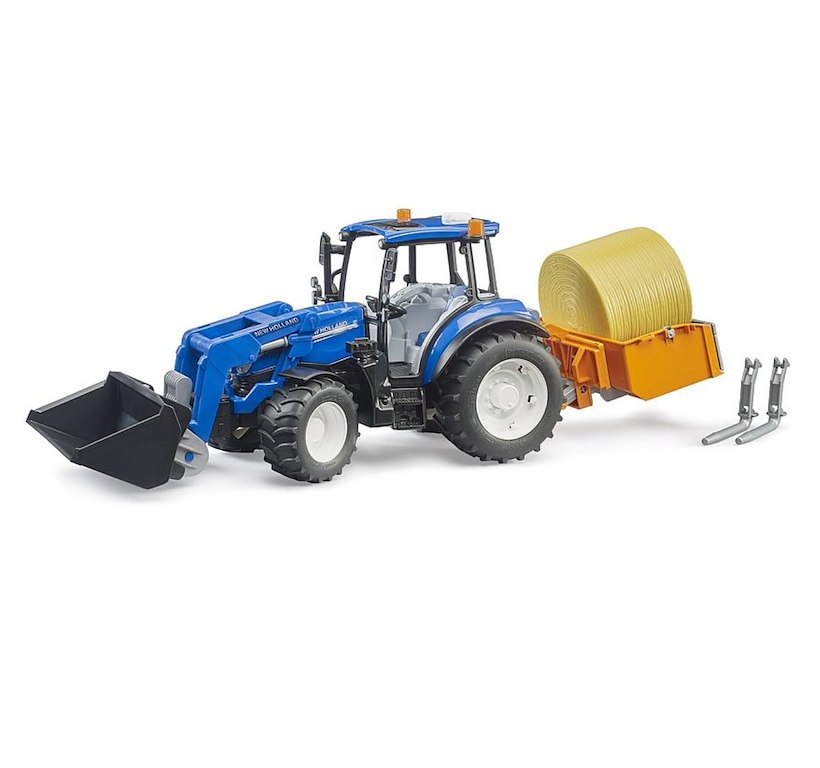 Bruder traktor New Holand T5.120 sa prednjim utovarivačem, kiperom i viljuškama 021870
Bruder traktor New Holand T5.120 sa prednjim utovarivačem, kiperom i viljuškama 021870