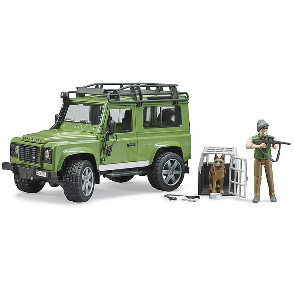 Bruder  Džip Land Rover sa šumarom i lovačkim psom
Bruder Džip Land Rover sa šumarom i lovačkim psom
